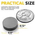 Strong Ceramic Round Magnets with Adhesive Backing (0.6x0.12/15x3mm, 62 ...