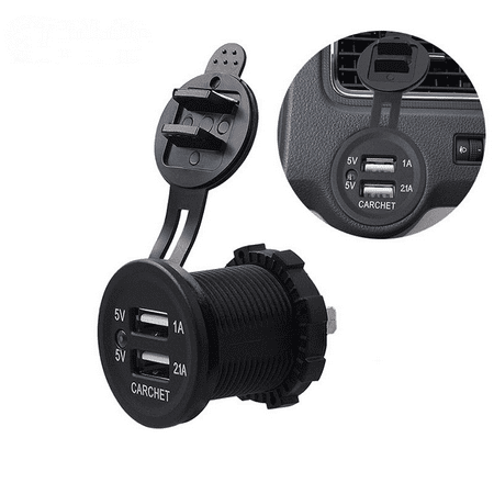 Car Charger, 12V Passenger Car Center Console Dual USB Charger, 3.1A ...