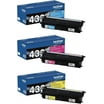 Genuine Brother TN433BK, TN433C, TN433Y, TN433M 4-Color Toner Cartridge ...