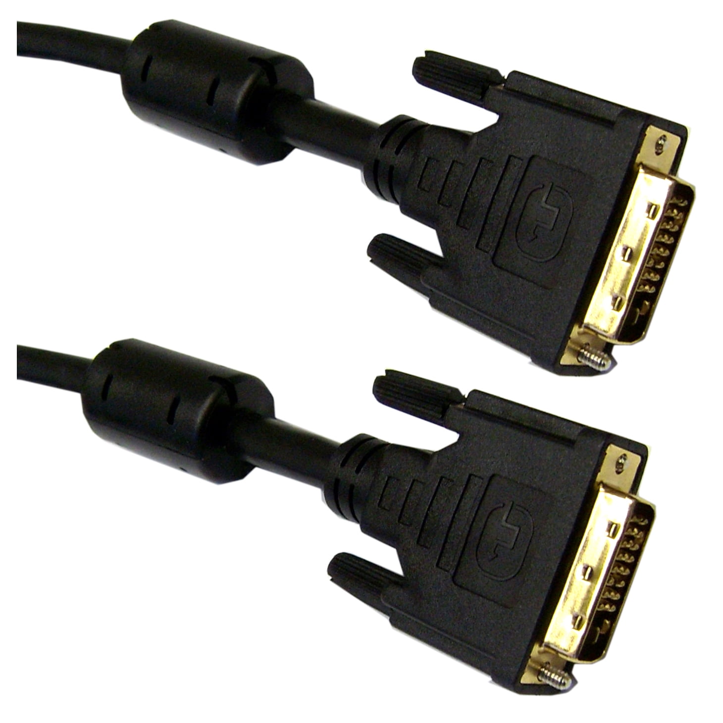 Cable Central LLC (5 Pack) DVI-D Dual Link Cable with Ferrite, Black ...