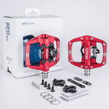 Mountain Bike Pedals Dual Function - Dual Sided Pedals Plat & SPD ...
