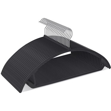Organize It All 2 Pack Metal Hangers with Clips, Chrome - Walmart.com
