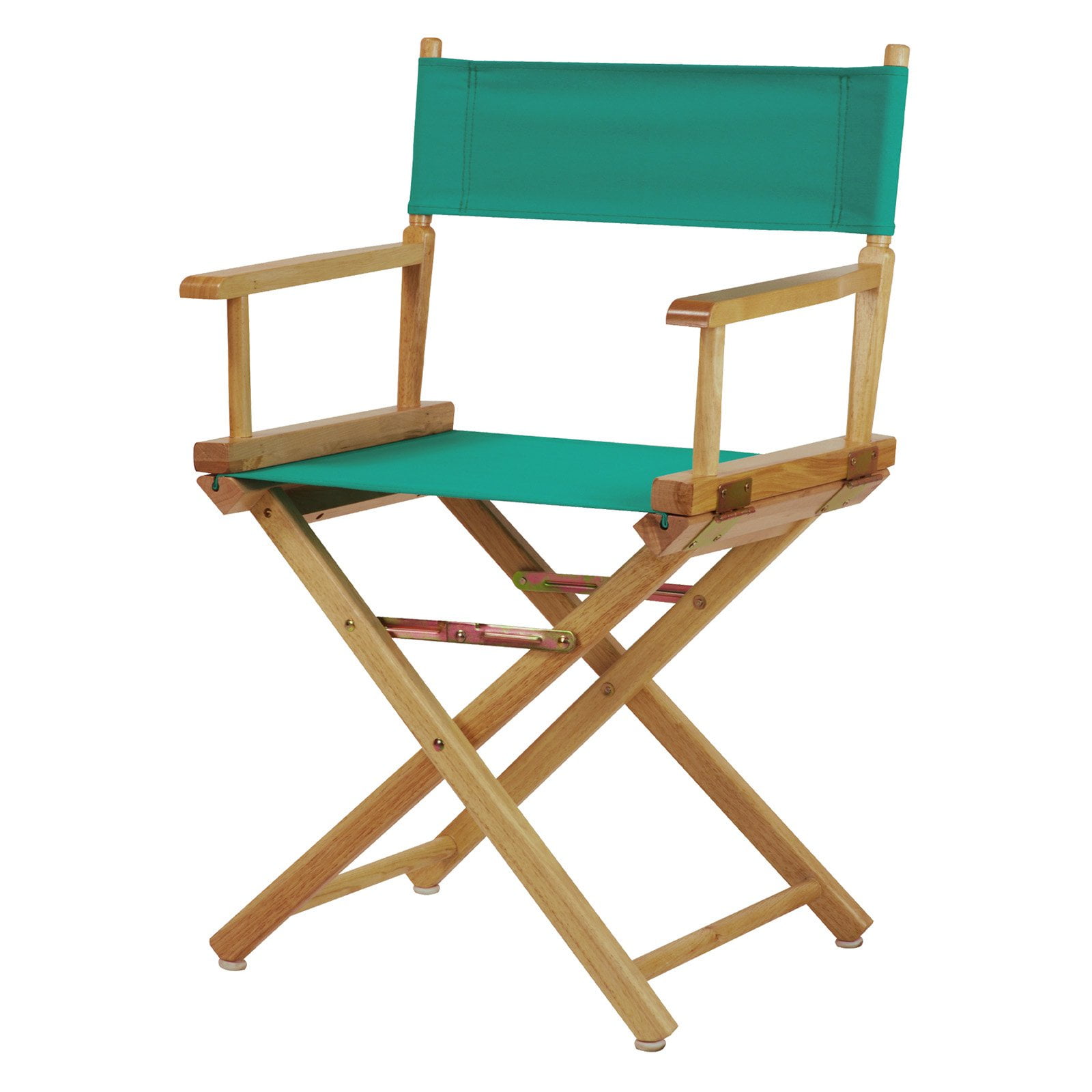 Casual Home 30" Director's Chair, Natural Frame w. Blue Canvas ...