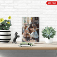 8x12 Inch Metal Wall Art, Two Girls Having Tea Party Vintage Floral ...