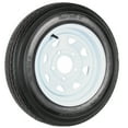 Pre-Mounted 2-Pk Trailer Tire & Rims, 480-12 LRB, 5-Hole Spoke Wheel, 2 ...