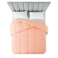 Mainstays Peach Solid Print Hypoallergenic Down Alternative Comforter ...