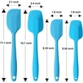 Silicone Spatulas Set, Heat Resistant Rubber Spoonula, Non-Stick ...