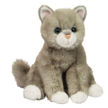 Douglas Lifelike Grey Tabby Cat Plush Stuffed Animal - Realistic Kids ...