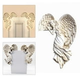 Door Angel Statue Corner Sculpture Hanging Wall Ornament for Indoor E ...