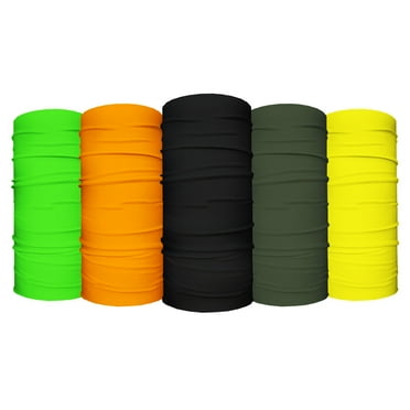 Pack of 8 Face Covering Mask Neck Gaiter Elastic, Fishing and Hunting ...