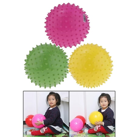 Knobby Bouncy Ball ,Yoga Massage Ball ,Kids Outdoor Indoor Toy,Spiky ...