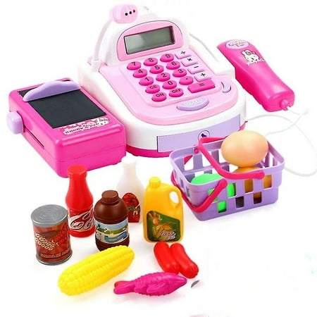 Mini Simulated Supermarket Checkout Counter Role Play Cashier Cash ...