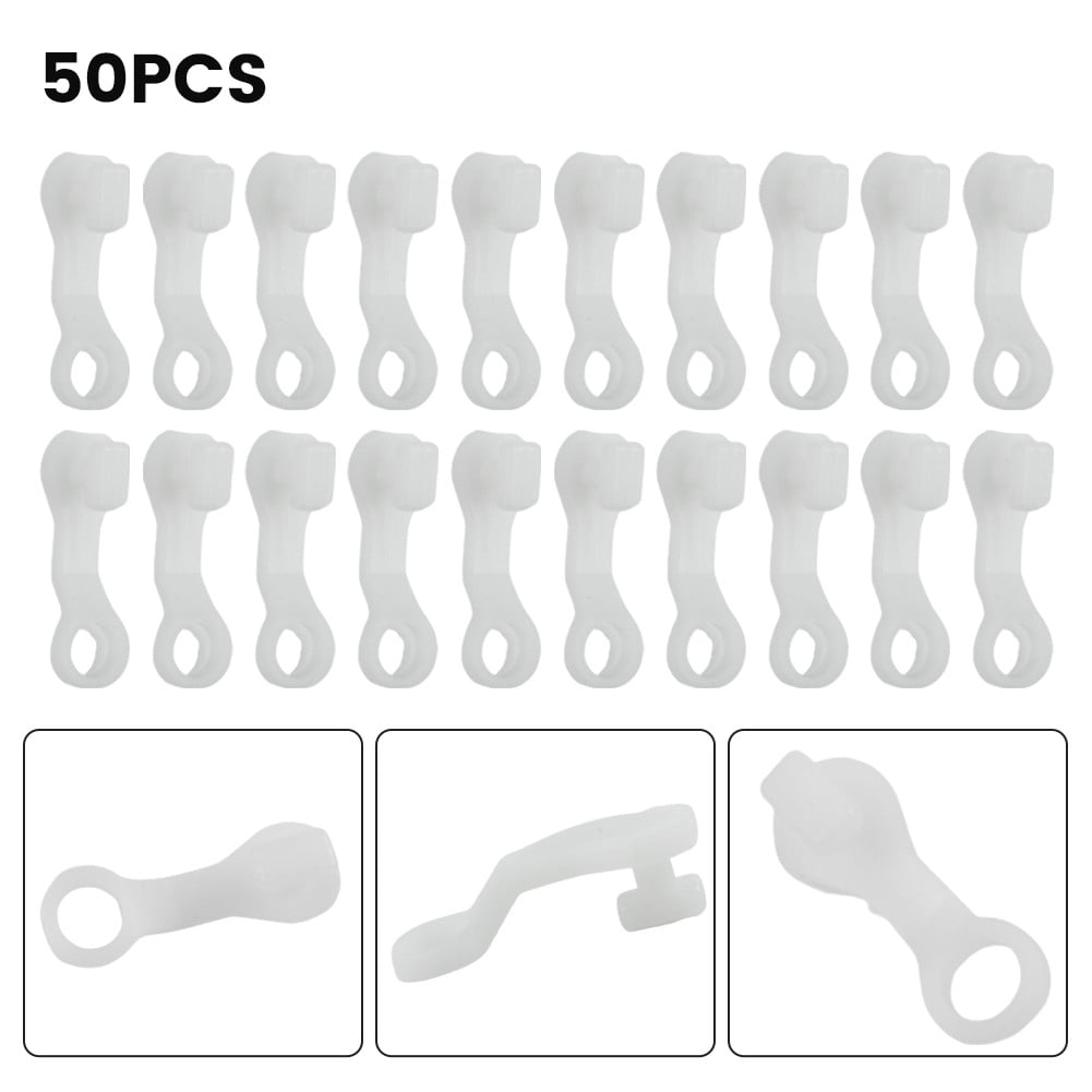 Click here for Bgsha 50pcs/Pack Curtain Hooks Runners White Curta... prices