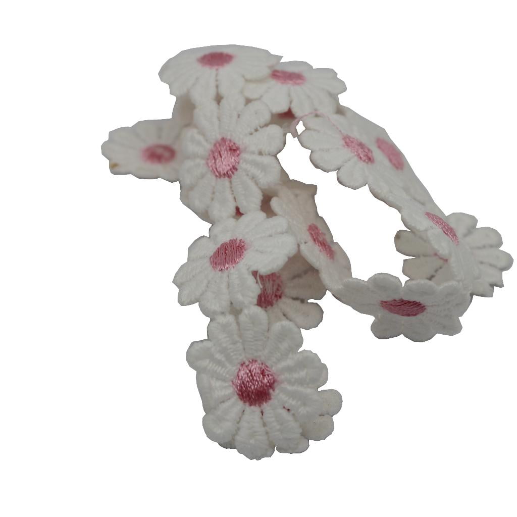 1 Yard 25mm Lace Lace Border Ribbon Crochet Ribbon Crocheted Flowers ...