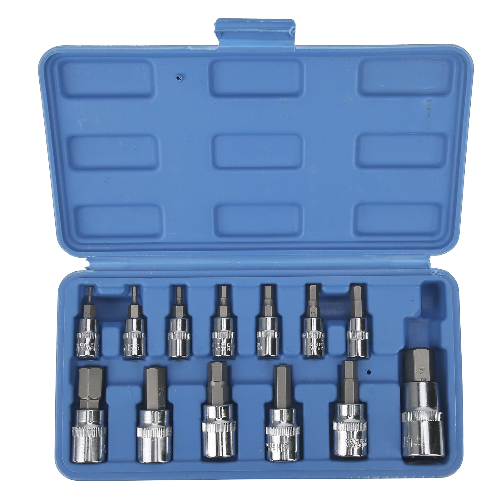 Juego de dados con punta hexagonal y llave cuadrada, juego de dados con punta hexagonal y llave ...