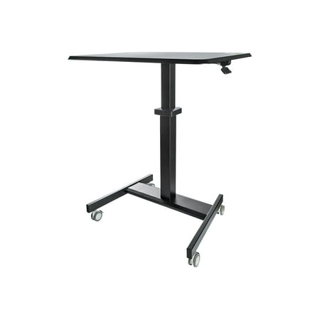 StarTech.com Mobile Standing Desk, Portable Sit Stand Ergonomic Height ...
