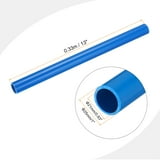 Uxcell Rigid Round Pipe 21mm ID 25mm OD 330mm/13" Light Blue High ...