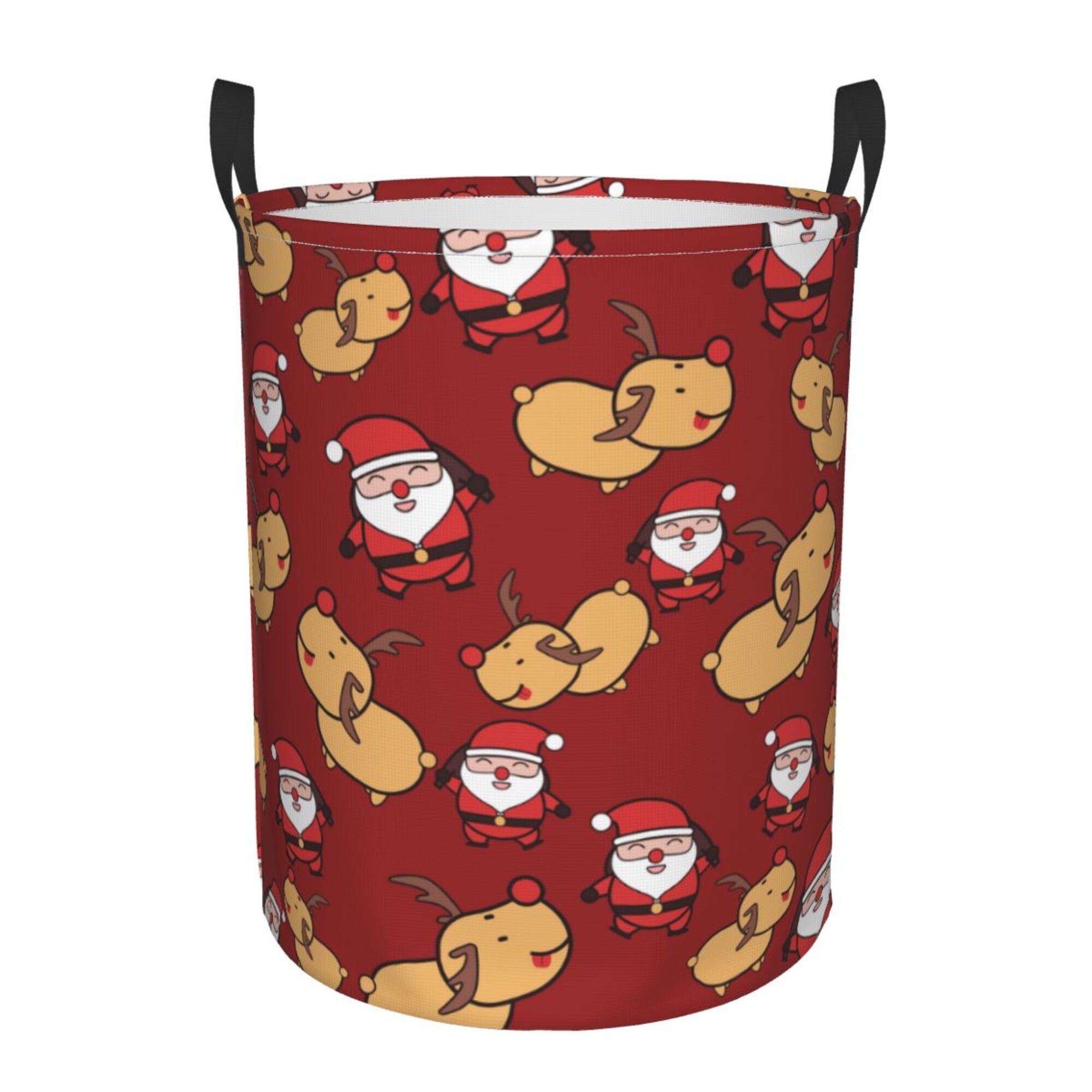 DouZhe Waterproof Collapsible Large Laundry Baskets, Christmas Santa ...
