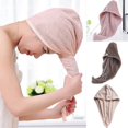 Magic Microfiber Hair Fast Drying Dryer Towel Bath Wrap Hat Quick Cap ...
