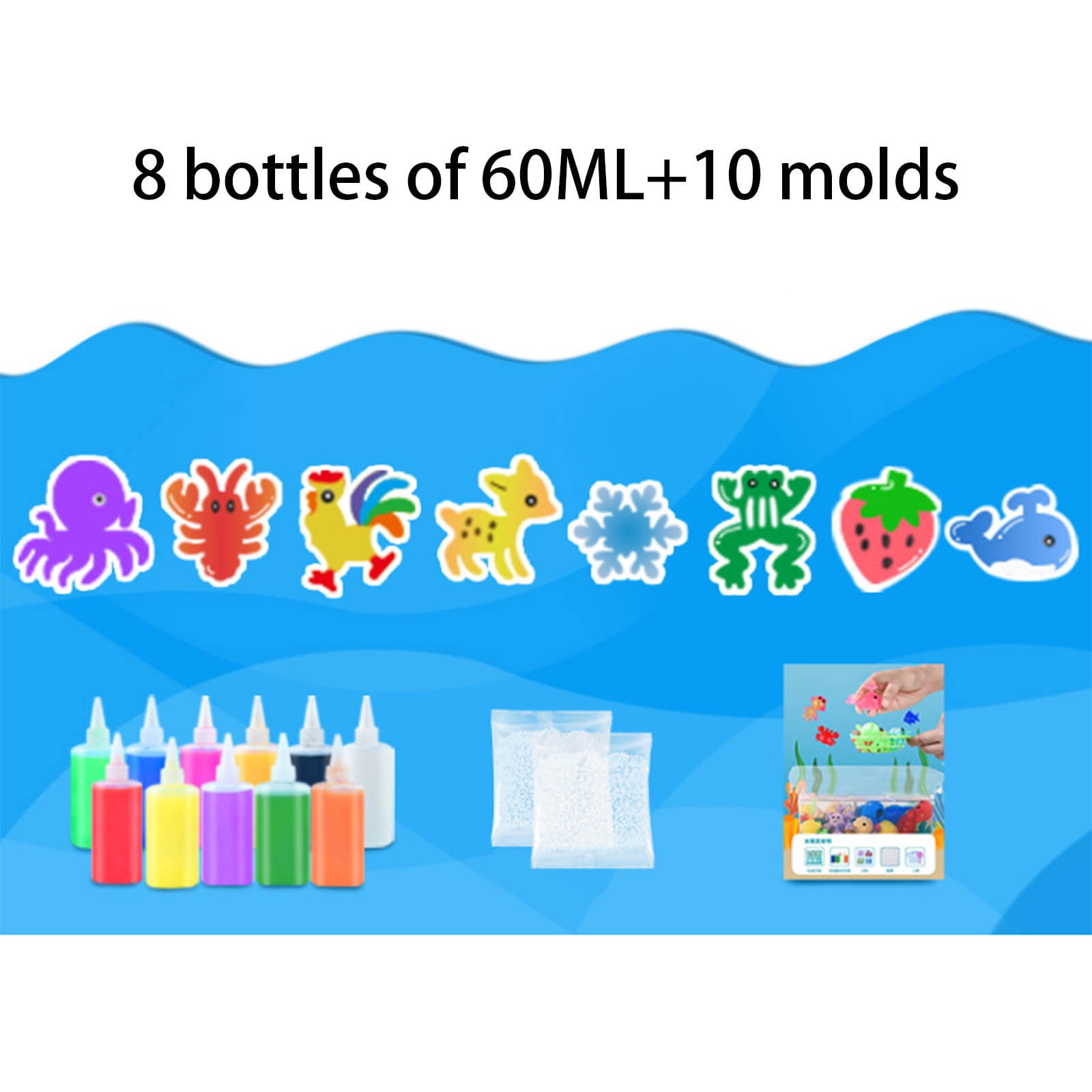 Water Toy Kit Sea Creature Fairy Water Gel Kit With Birthday Party Arts ...