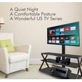 32-65"TV Stand with 3-Tier Glass Shelves, Adjustment TV Stands for ...
