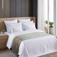 Brown Blue Gradient Bed Runner Cal King Size Modern Abstract Industrial ...
