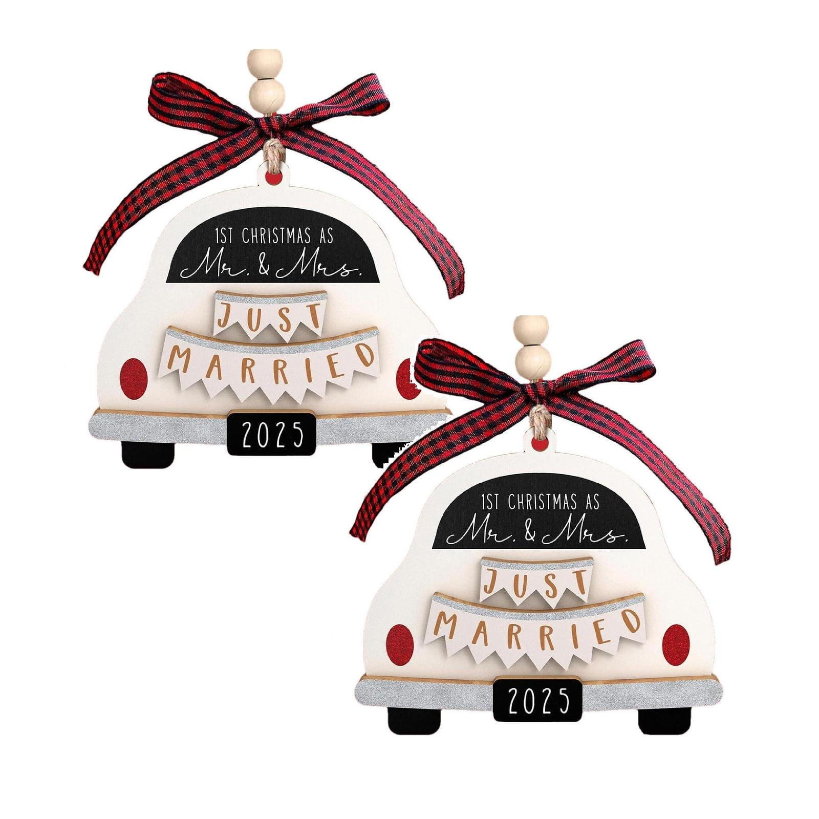 Click here for Leojiow 2pcs First Christmas Married Ornament 2025... prices
