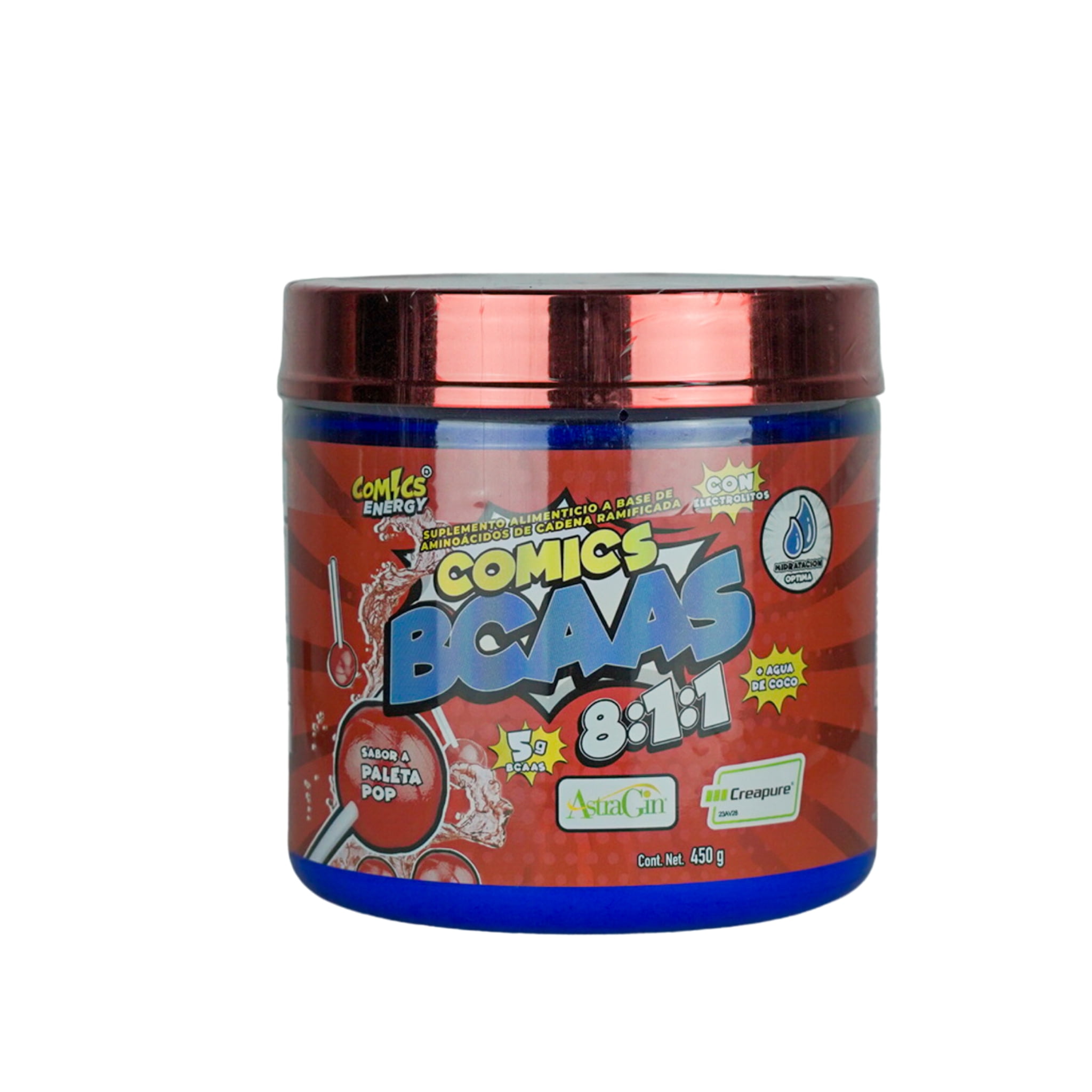 Suplemento BCAA 8:1:1 Comics Energy 5g BCAAs por Servicio Hidratación ...