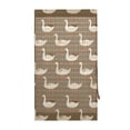 Cartoon Goose Pattern Door Curtain Sheer Privacy Light Filtering Window ...