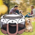 Portable Pet Playpen, Foldable Pop-up Dog Kennel Tent for Cat Puppy ...