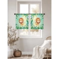 Cartoon Wolf Sheer Curtains for Living Room Bedroom Summer Butterfly ...