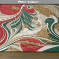 Christmas Place Mats Set of 4, Abstract Winter Feel Marble Print Art ...