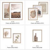 ArtbyHannah 8-Piece Gallery Wall Photo Frame Set, Modern Neutral ...