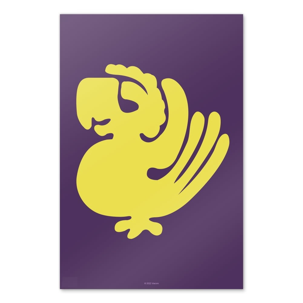 Hidden Temple Purple Parrots Wall Art Picture Paper Poster Décor Home ...