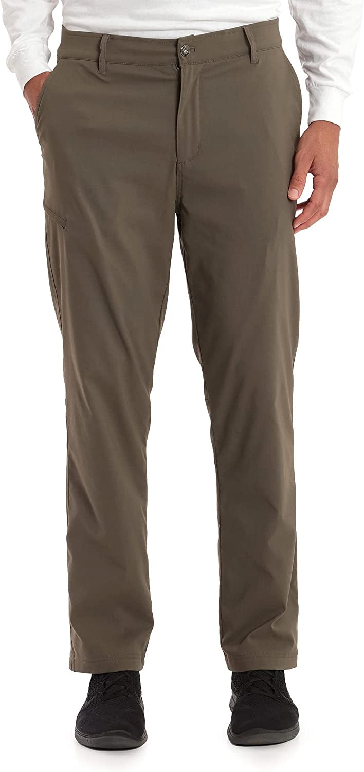 Gerry Mens Fleece Lined Stretch Hiking Travel Pants with Side Zipper ...
