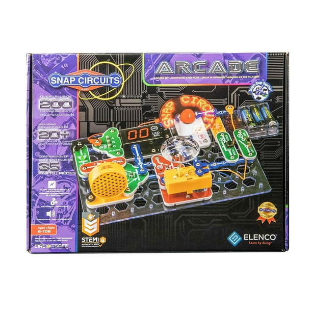 Snap Circuits® Science STEM Electronic ARCADE Set (SCA-200FR) Over 200 ...