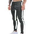 Stamzod Mens Sweatpants Casual Slim Fitness Work Pants with Zipper ...