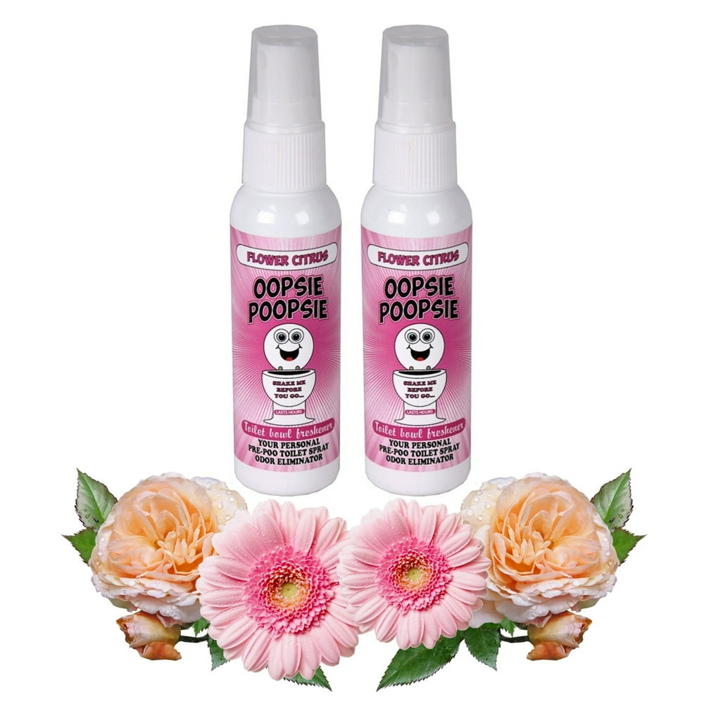 Oopsie Poopsie Poo Gone Bathroom Bowl Toilet Spray Deodorizer 2oz (2/4 ...