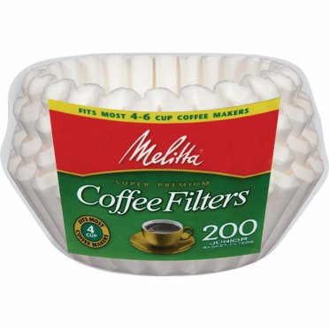 Melitta Basket Coffee Filters, Super 8-12 Cup 100 Count Pack of 1 ...