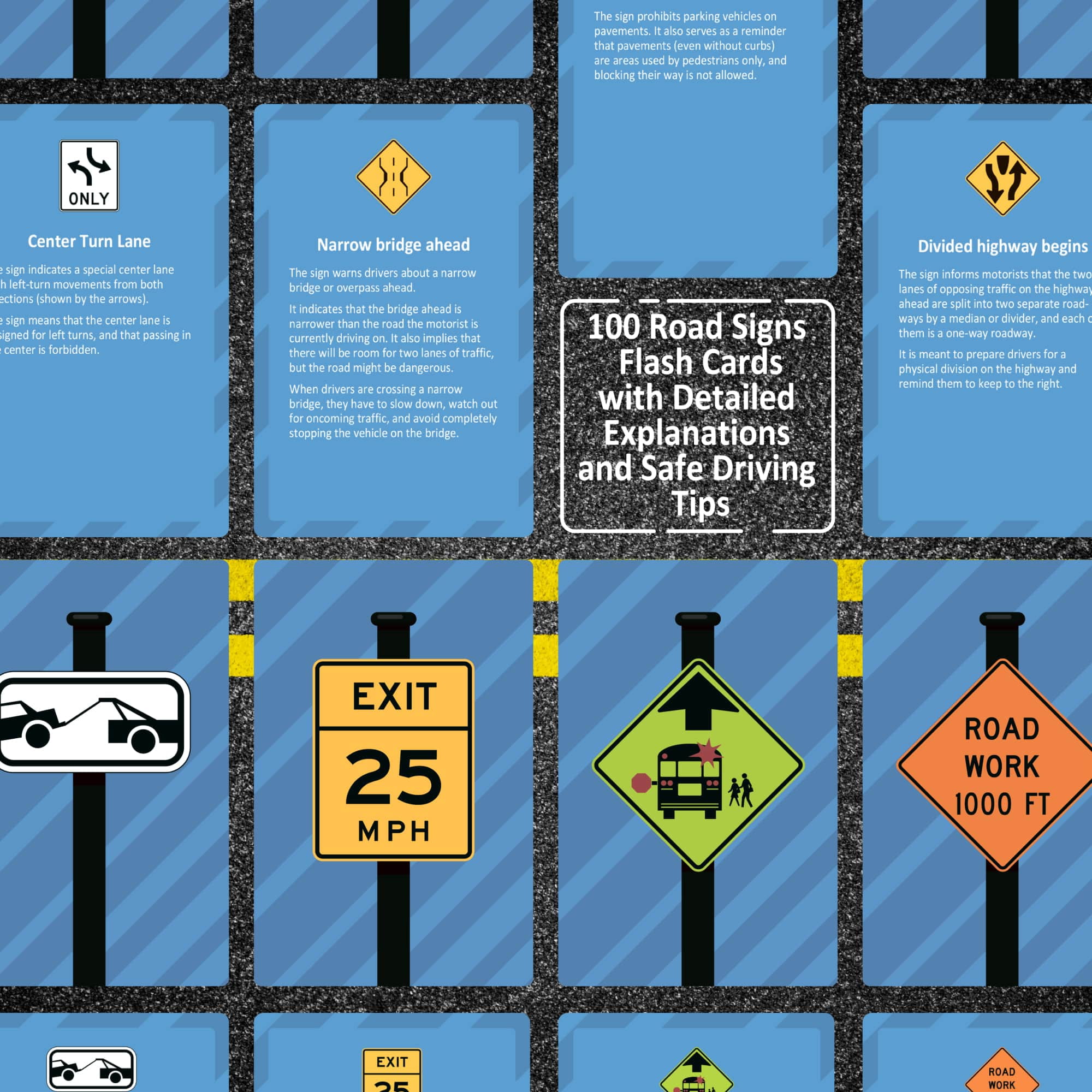 Road Signs Flash Cards With Detailed Explanations And Safe, 51% OFF