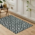Bailu Boho Moroccan Rug 16*24 Rug for Entrance Black and White Kitchen ...