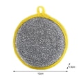 NOVELAR Two-Sided Kitchen Sponge, 5x5 Inches with Scouring Pad ...