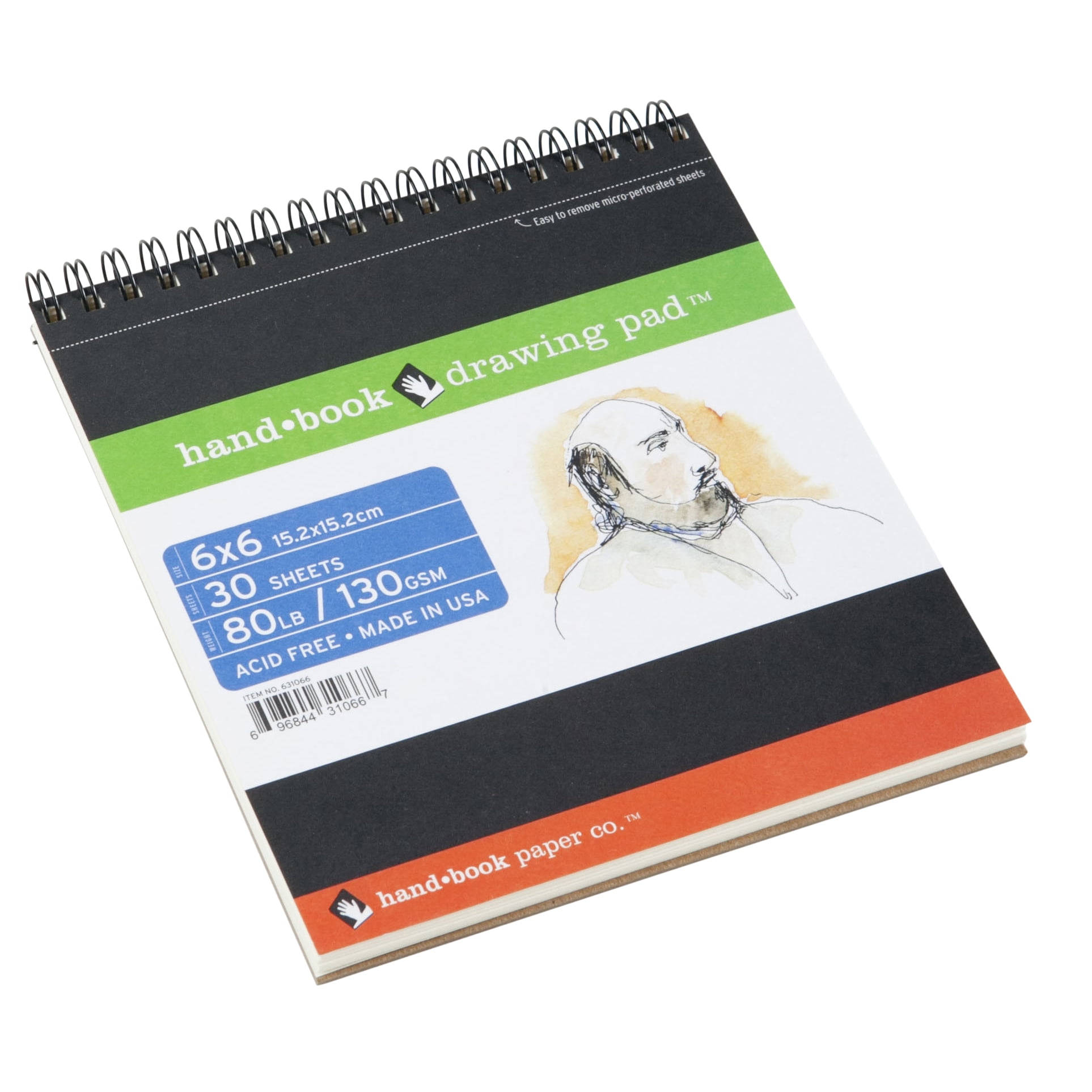 Global Art Handbook Drawing Pad, 6" x 6" - Walmart.com