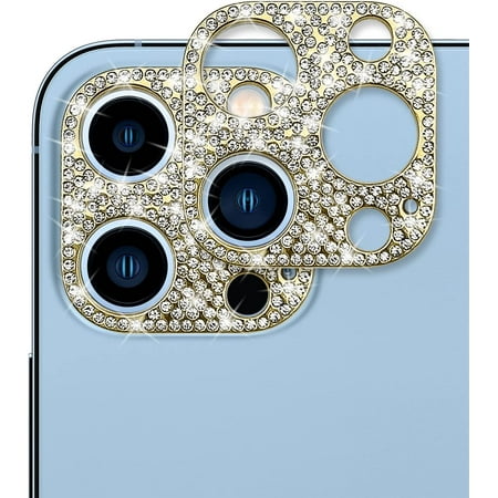 for iPhone 13 Pro Bling Lens Protector, Camera Cover 3D Glitter Crystal ...