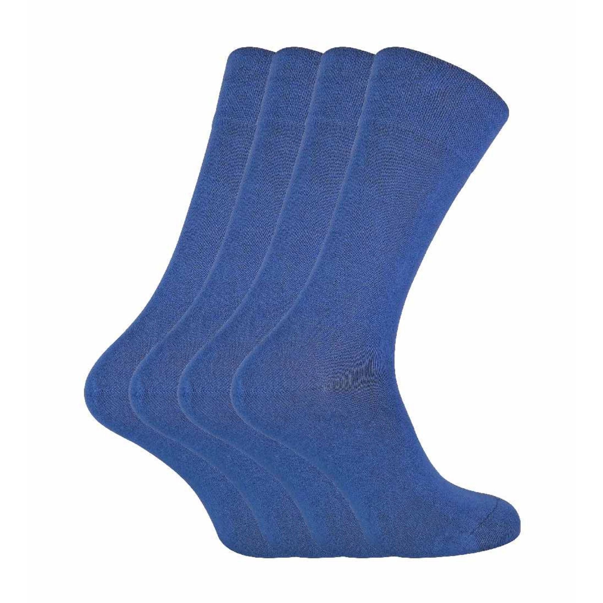 Sock Snob - 4 Pairs Soft Breathable Bamboo Crew Socks for Men - Walmart.com