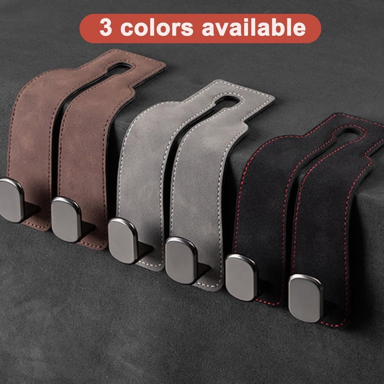 Leather Purse Hanger Car Car Hooks 2 Pack Car Headrest Hooks - 360 ...
