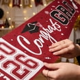 Graduation Celebration Banner, Polyester Fabric Congratulatory Flag ...