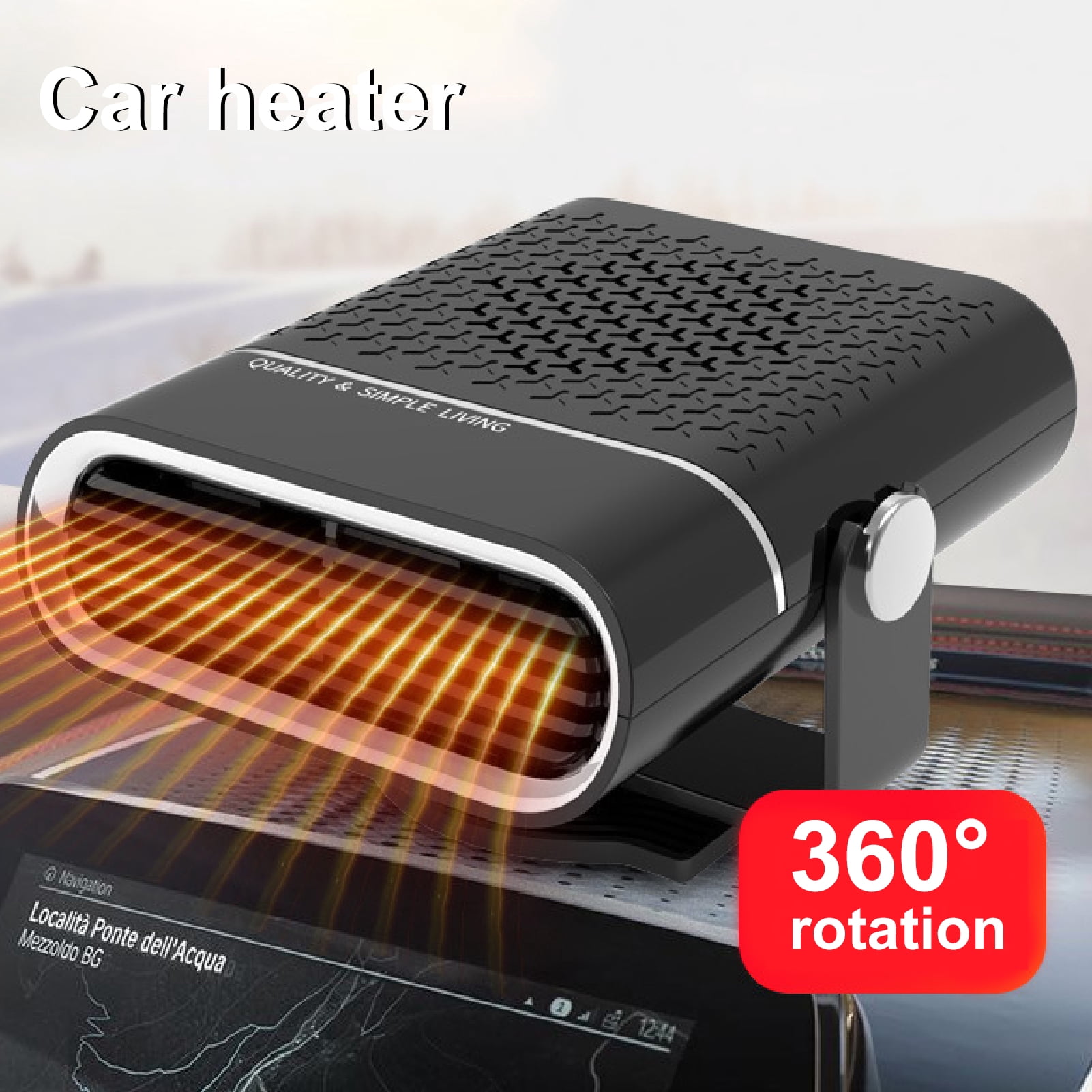 Visland Windshield Heater Multifunctional Strong Wind Compact Size 12V ...