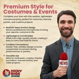 Nicky Bigs Novelties Cordless Handheld Fake News Reporter Microphone ...