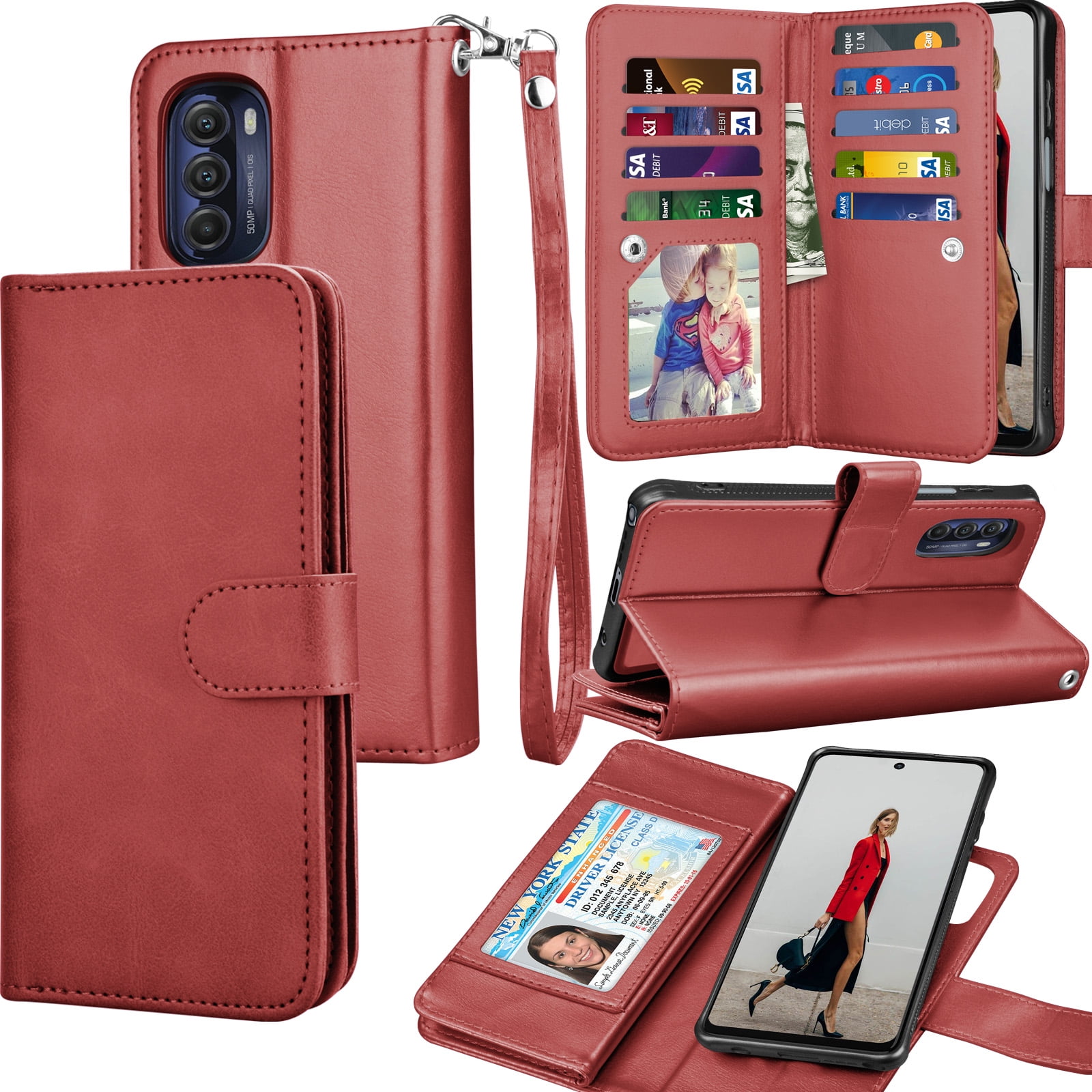 Tiflook Wallet Case For Motorola Moto G Stylus (4G) 2022 XT2211 Card ...